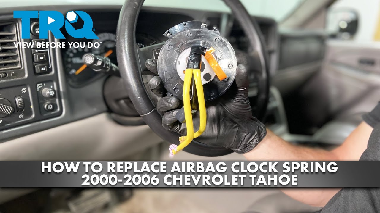 How To Replace Airbag Clock Spring 2000 2006 Chevrolet Tahoe Youtube