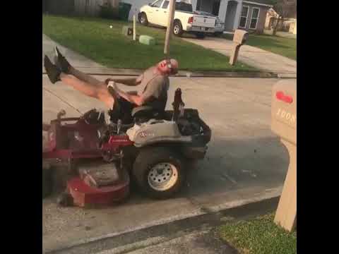 The Funniest Lawn Mower Fail Ever Youtube