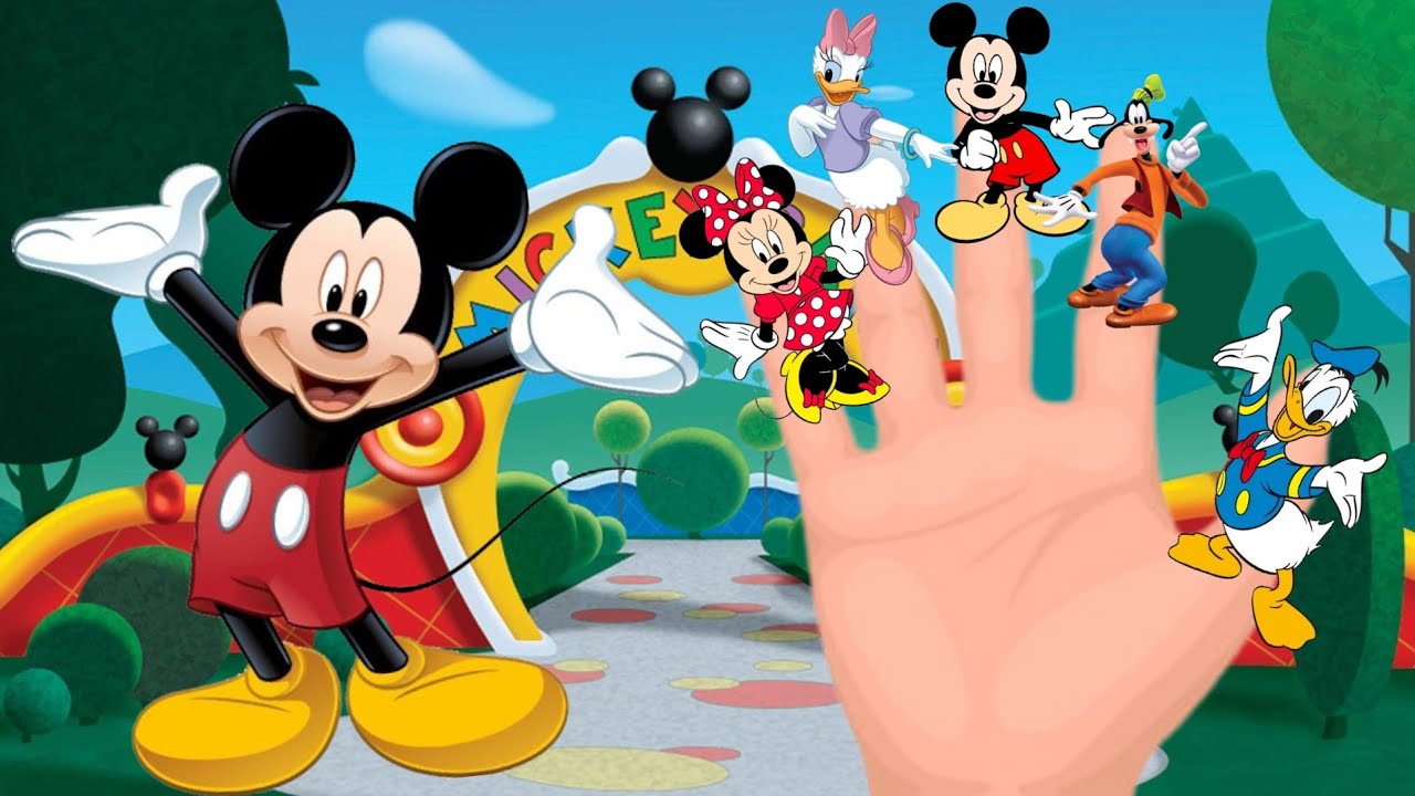 Mickey Mouse Friends Finger Family Nursery Rhymes Kids Songs