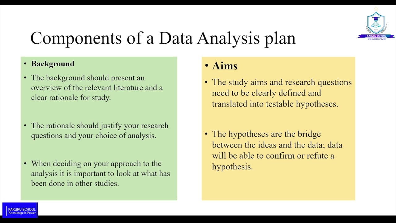 Data Analysis Plan For Quantitative Research Analysis Data Analysis