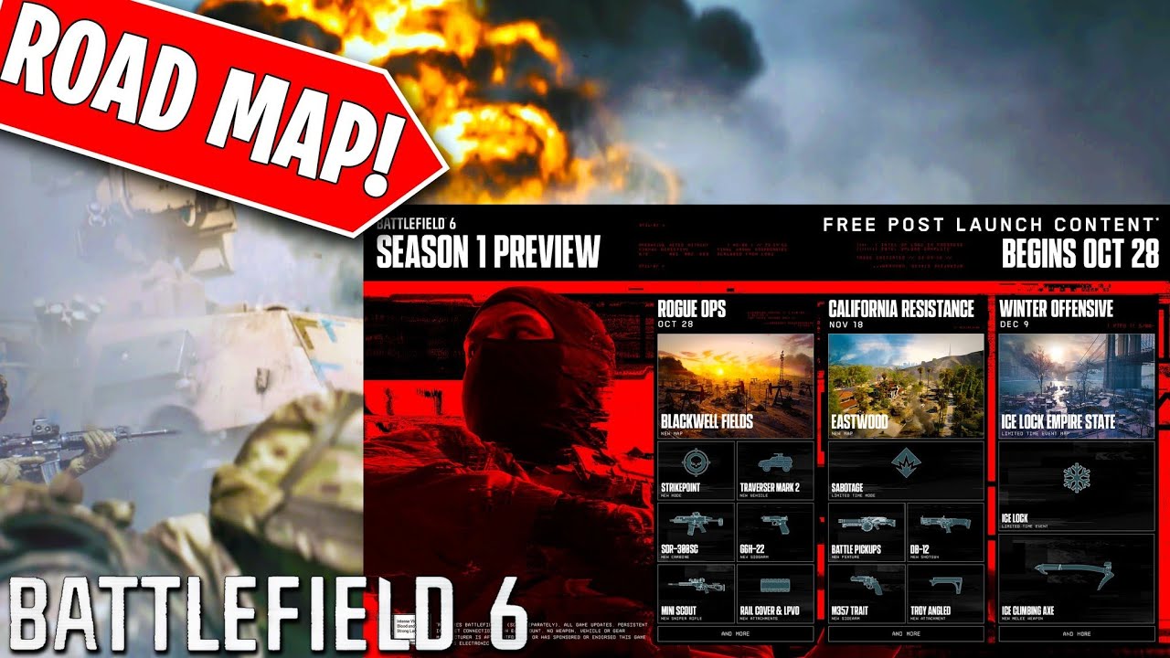 The Battlefield 6 Season 1 Roadmap Is Here Youtube