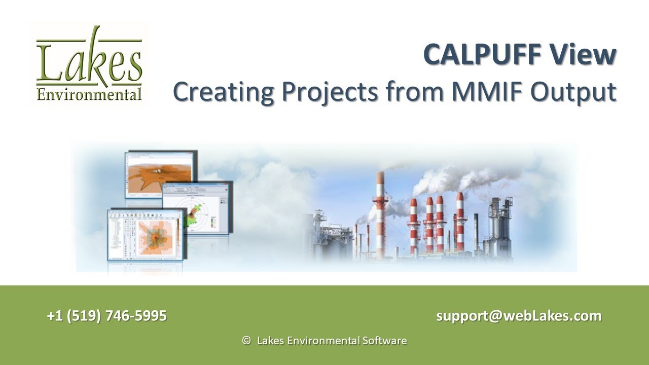 Calpuff View Creating Projects From Mmif Output Youtube