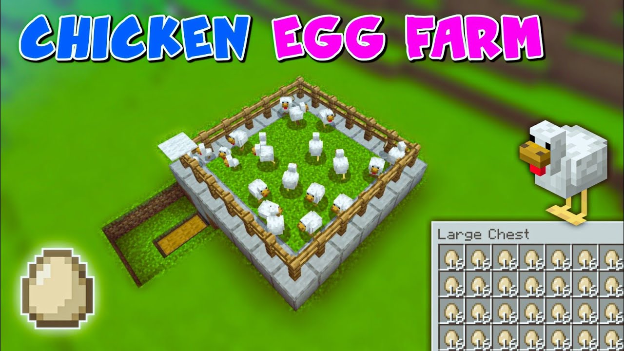 Automatic Chicken Egg Farm In Minecraft 1 20 рџґљ Simple Egg Farm Youtube