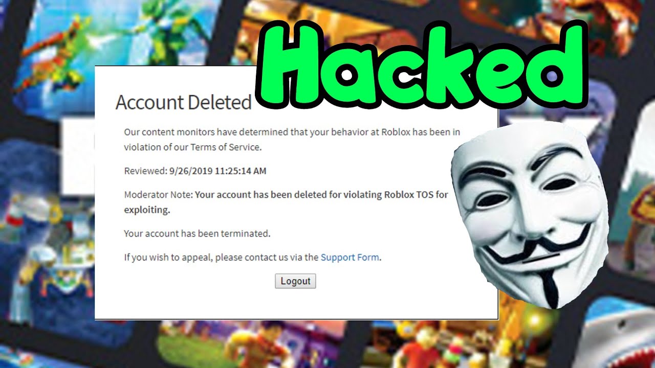My Roblox Account Got Hacked Please Help Me Youtube