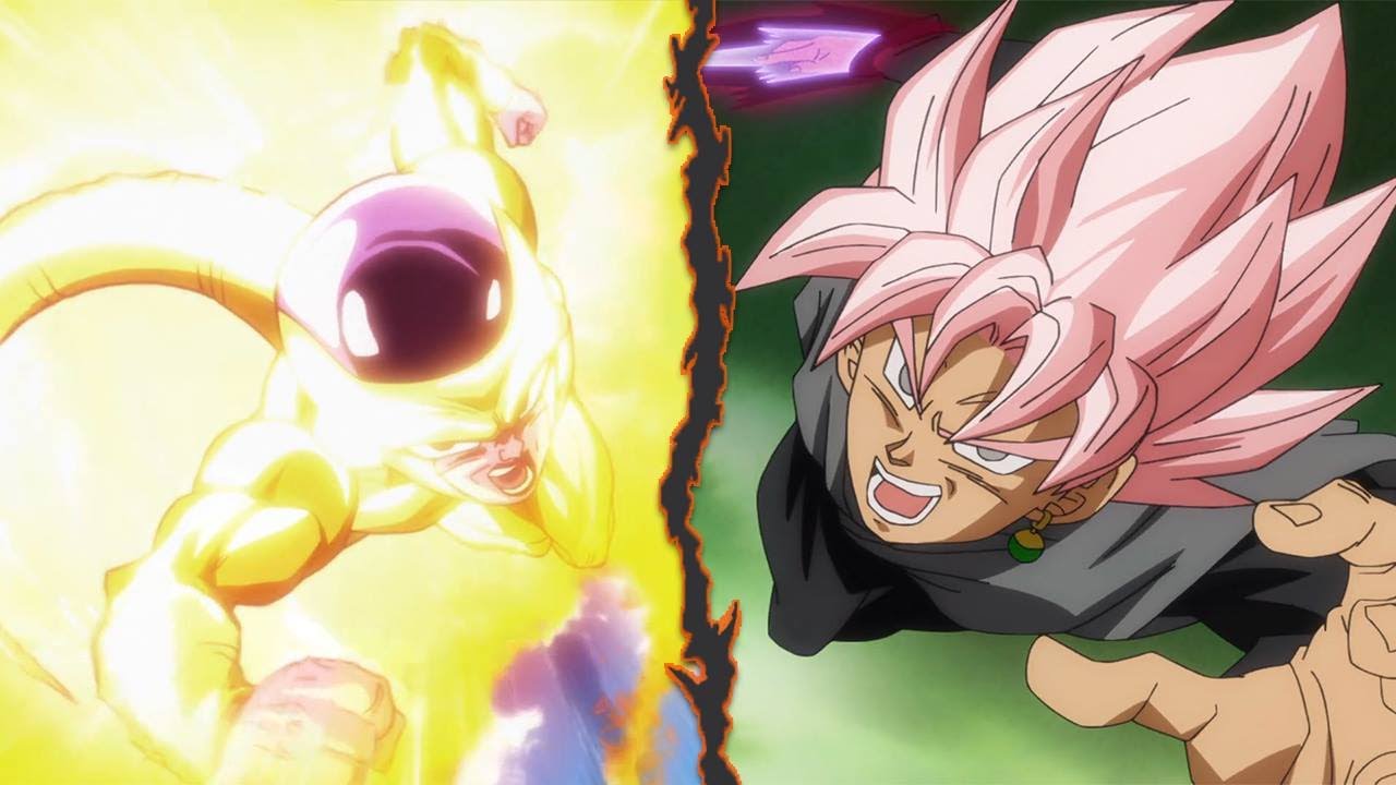 True Golden Frieza Vs Goku Black Youtube
