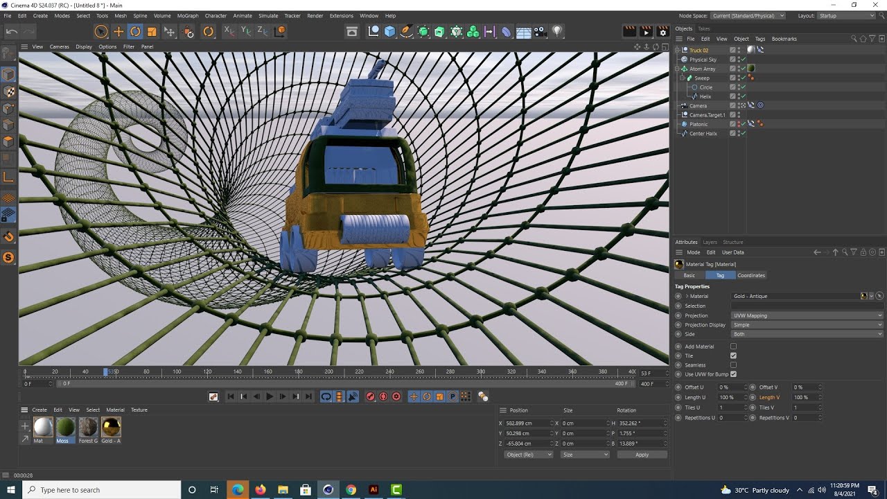Align Spline Camera Path Workflow Using Cinema 4d Tutorial Youtube