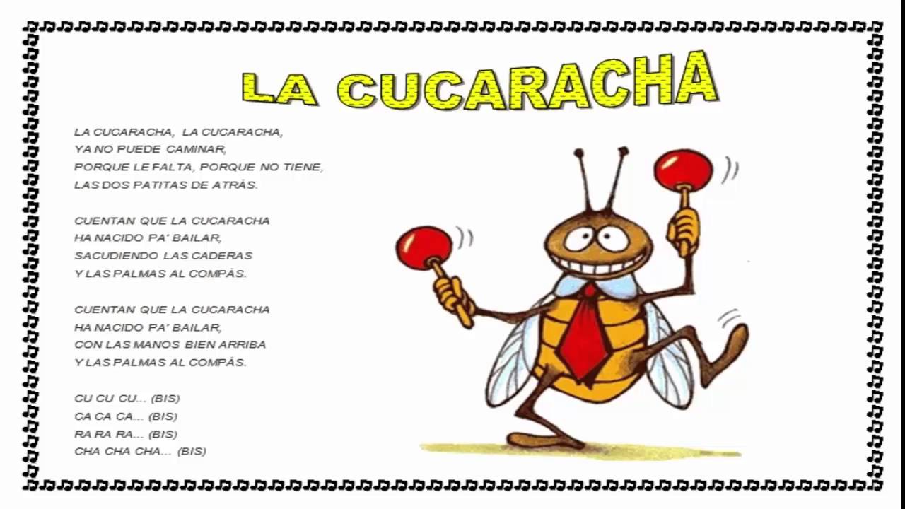 Canción Infantil La Cucaracha 2016 Youtube