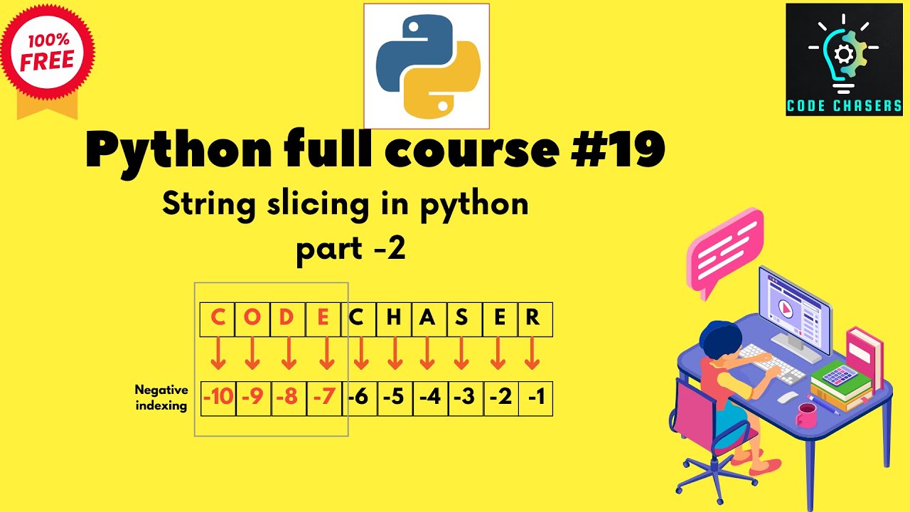 Python Full Course 19 String Slicing In Python Part 2 Python