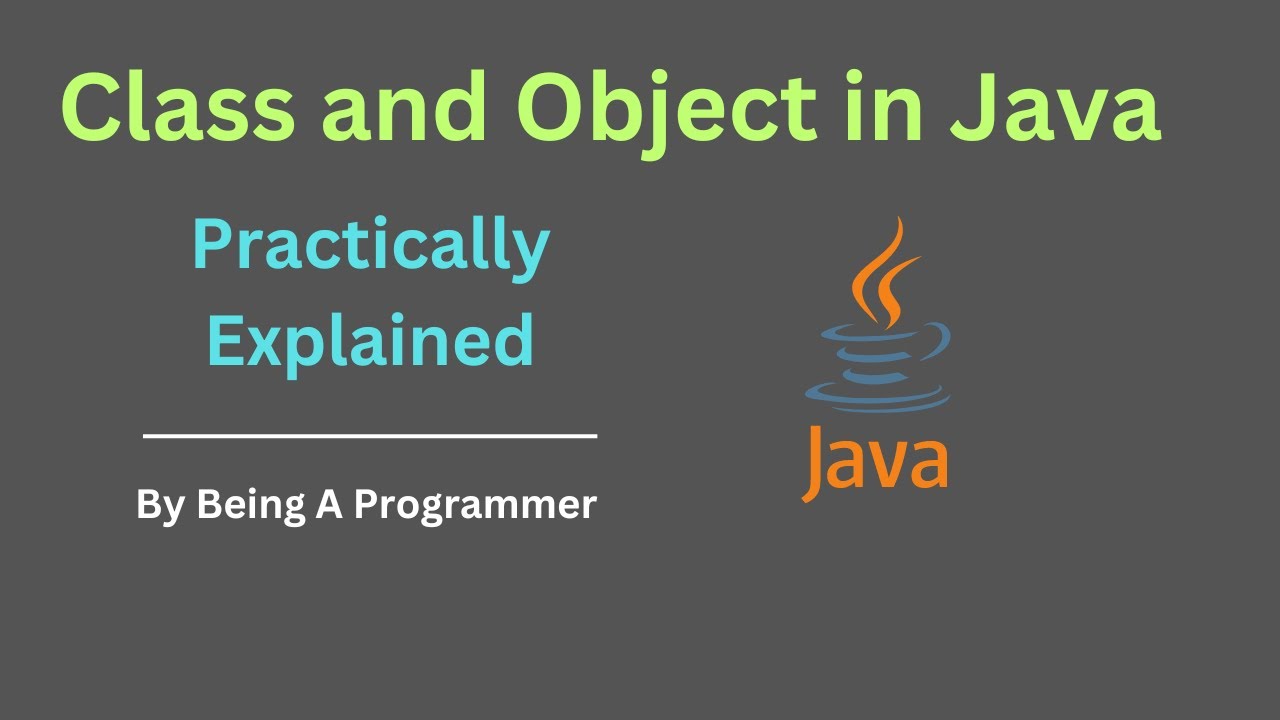 Class And Object In Java Java Programming Youtube