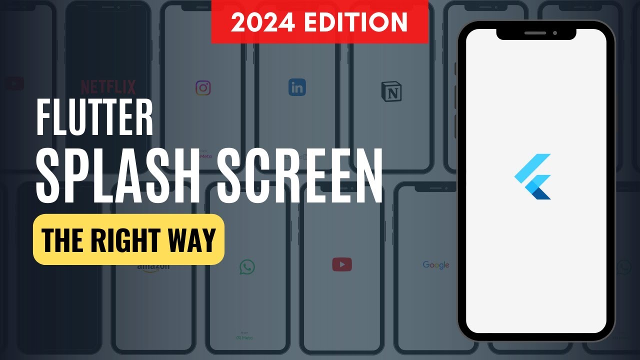 Flutter Native Splash Screen Detailed Setup Guide 2024 Edition Youtube