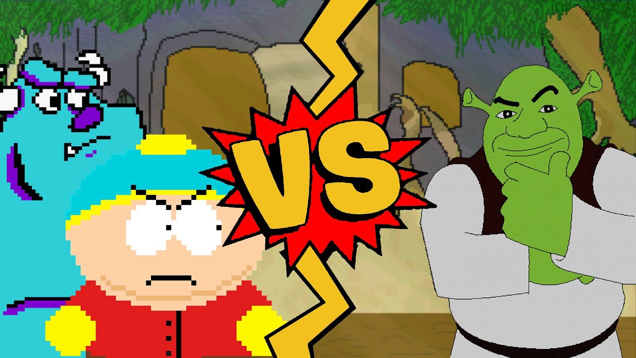 M U G E N Battles Eric Cartman Sulley Vs Shrek Youtube