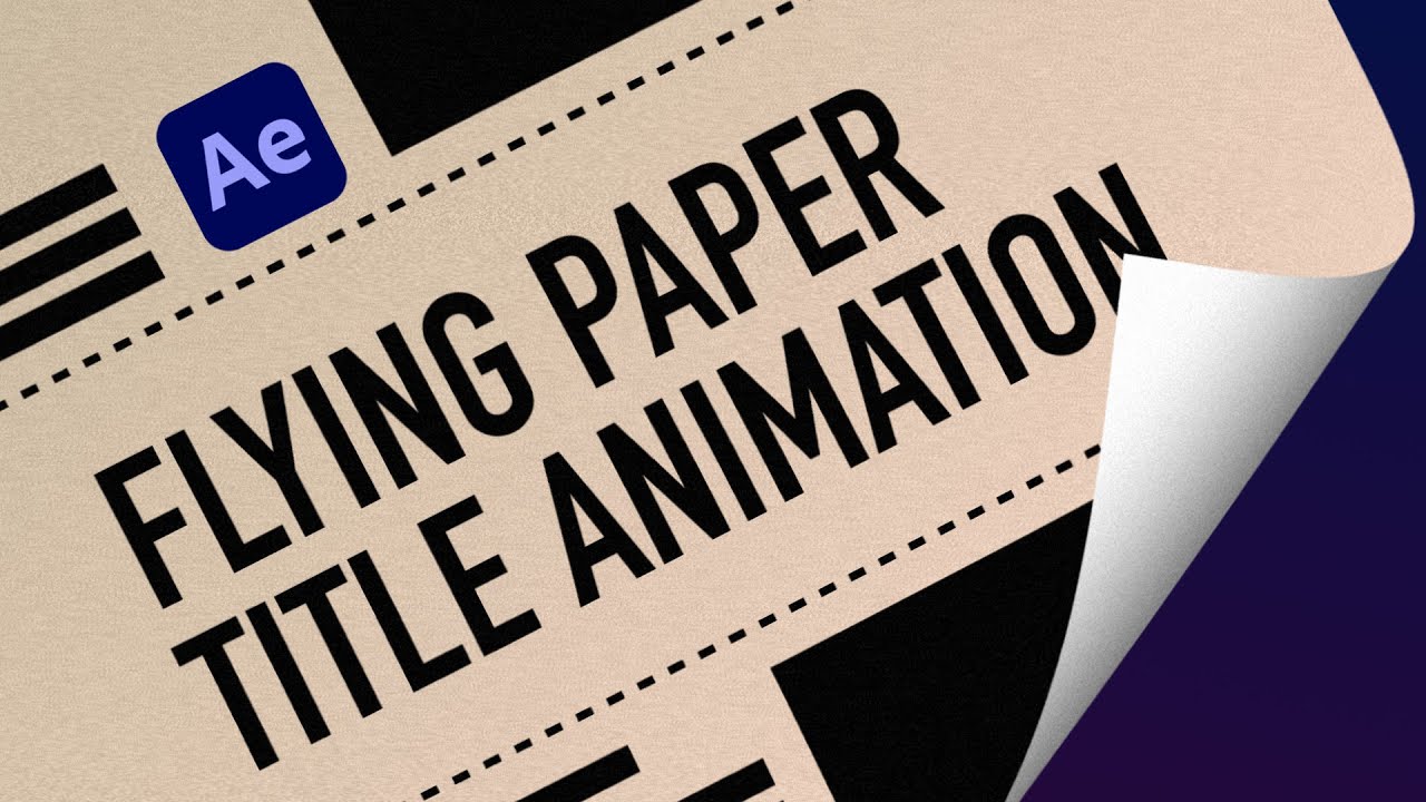 Title Animation After Effects Tutorial At Glenda Macon Blog
