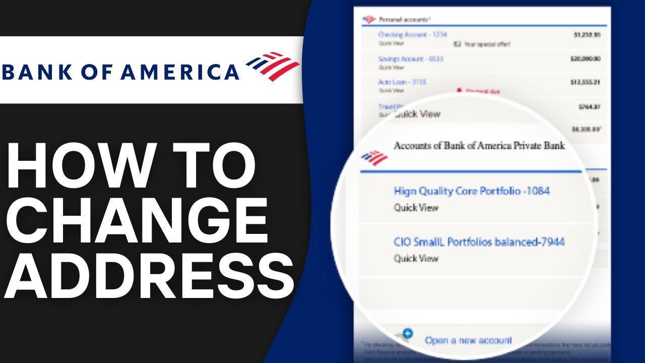 How To Change Address In Bank Of America App 2024 Youtube
