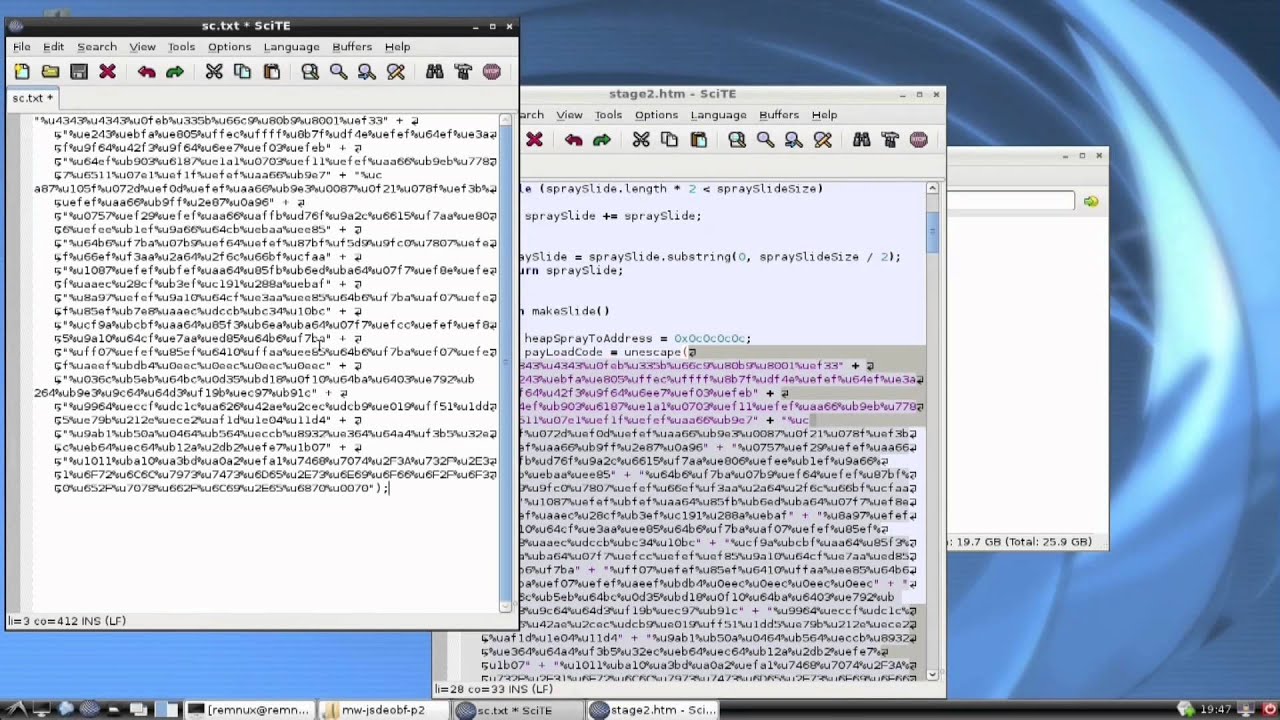 Malwerewolf Js Shellcode Deobfuscation Part 2 Youtube