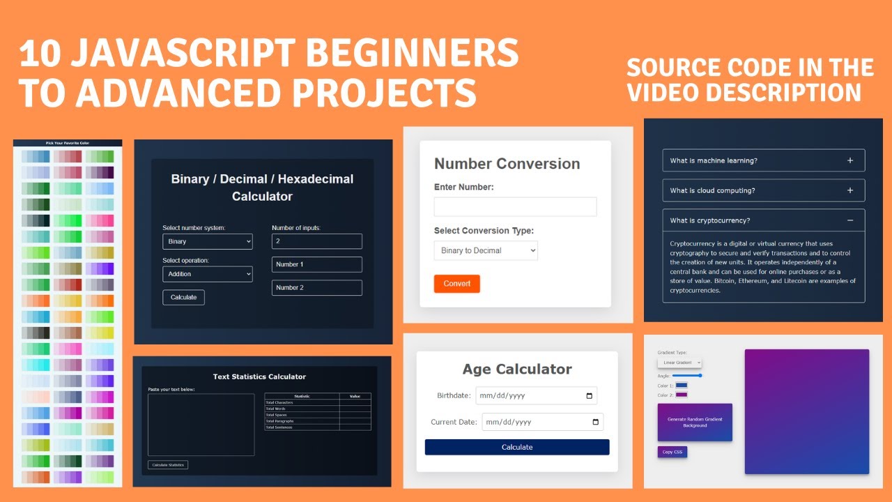10 Best Javascript Projects For Beginners With Free Source Code 100