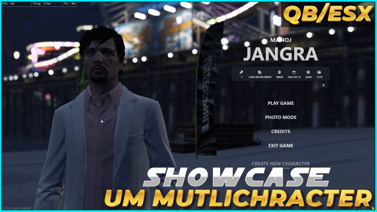 Um Multicharacter Best Multicharacter Script For Qbcore Mj