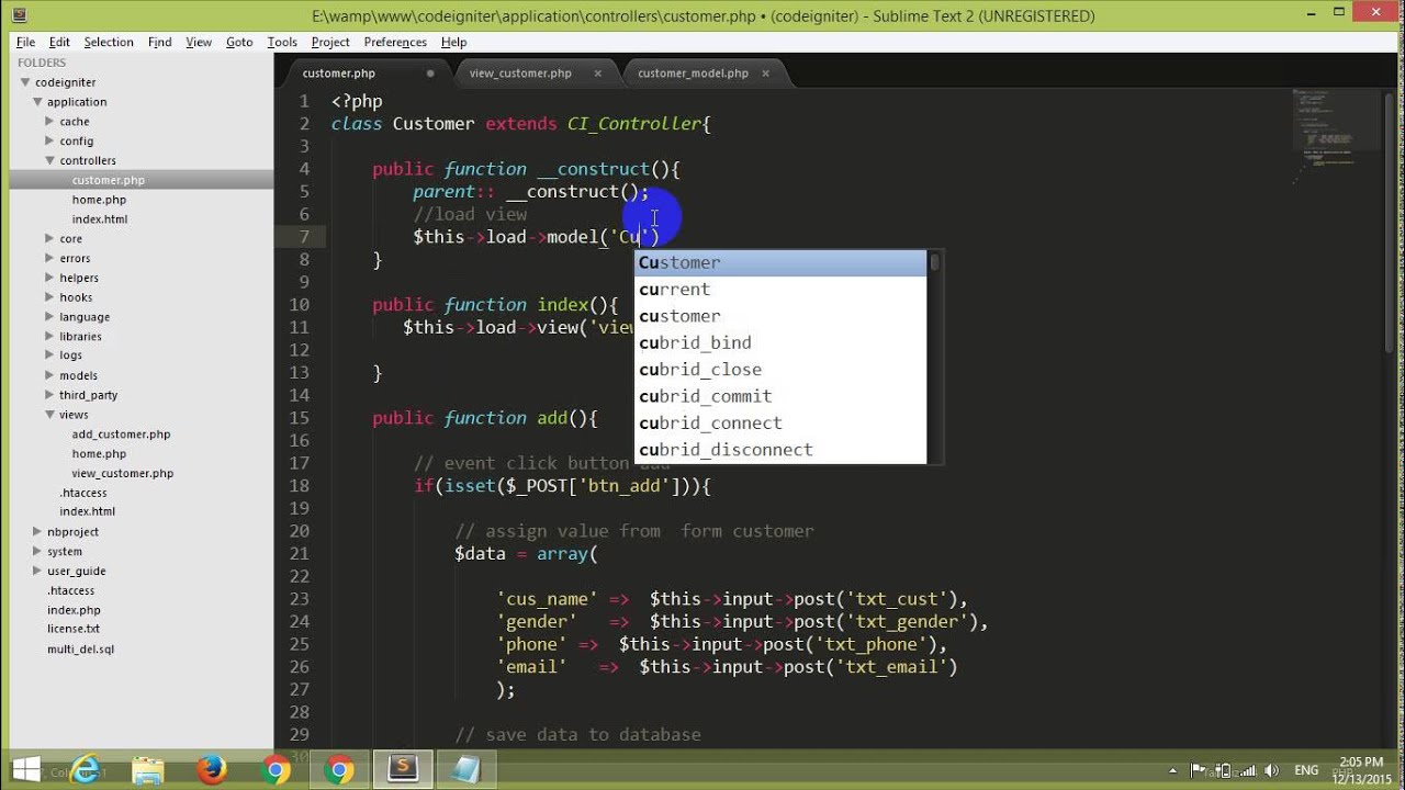 Show Data From Database In Codeigniter Youtube