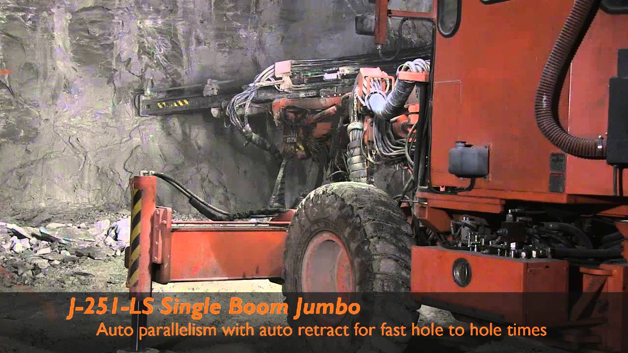 Fletcher J 251 Ls Single Boom Drill Jumbo Youtube