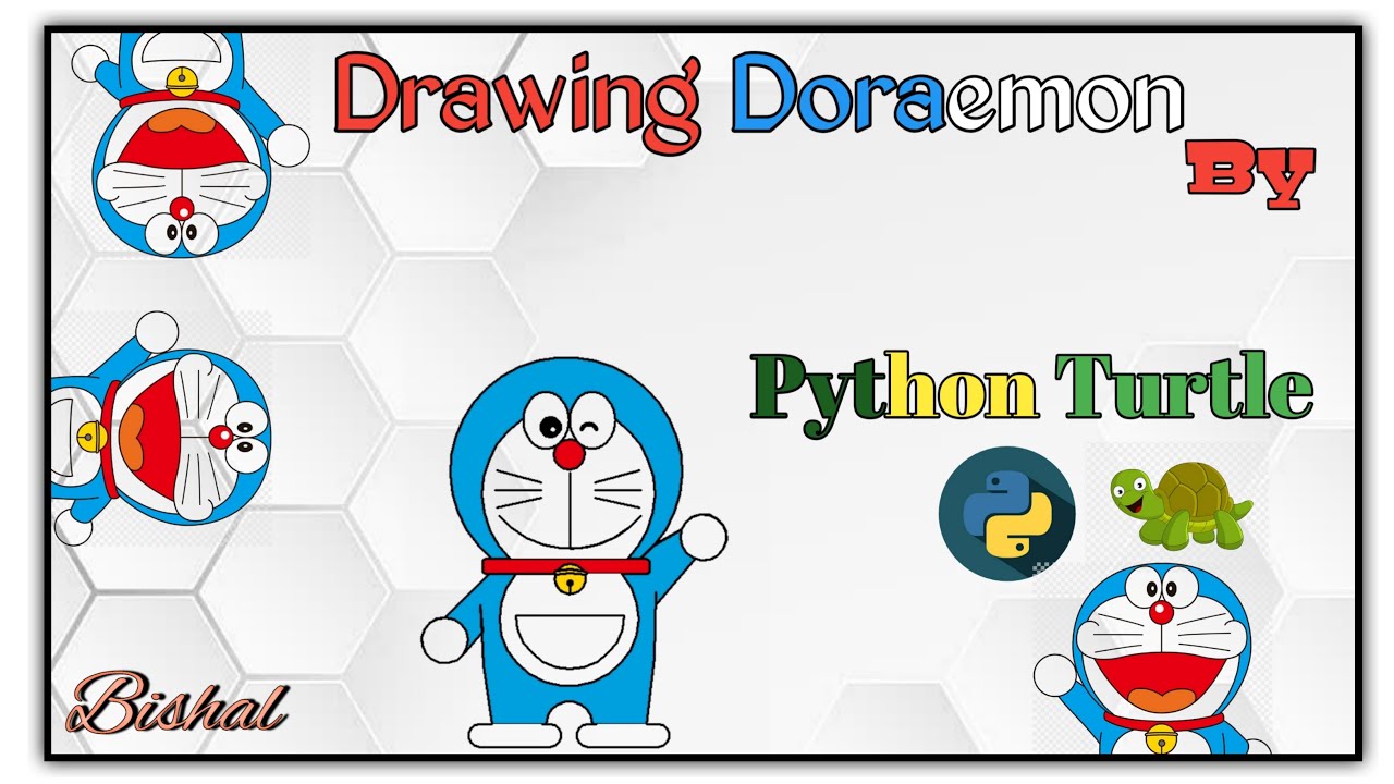 Create Doraemon Using Python Full Tutorial Code Python Turtle