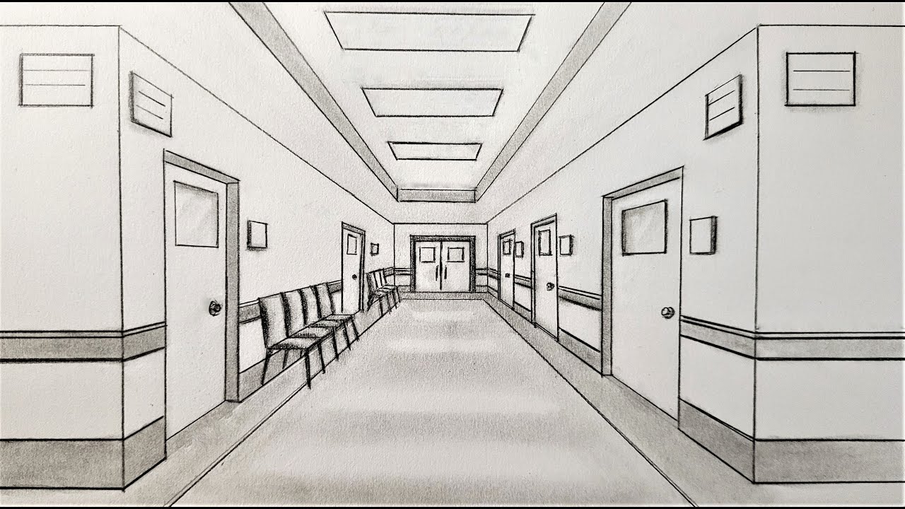 One Point Perspective Drawing Simple