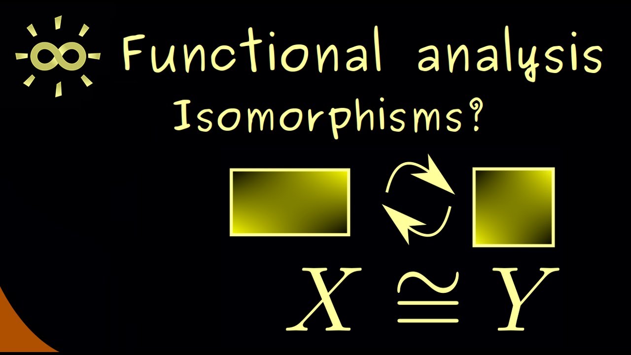 Functional Analysis 21 Isomorphisms Dark Version Youtube