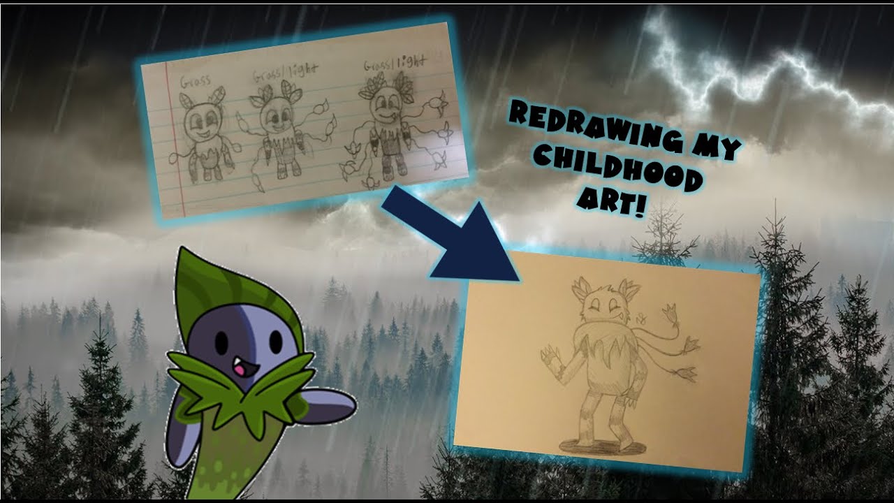 Redrawing My Childhood Art Youtube