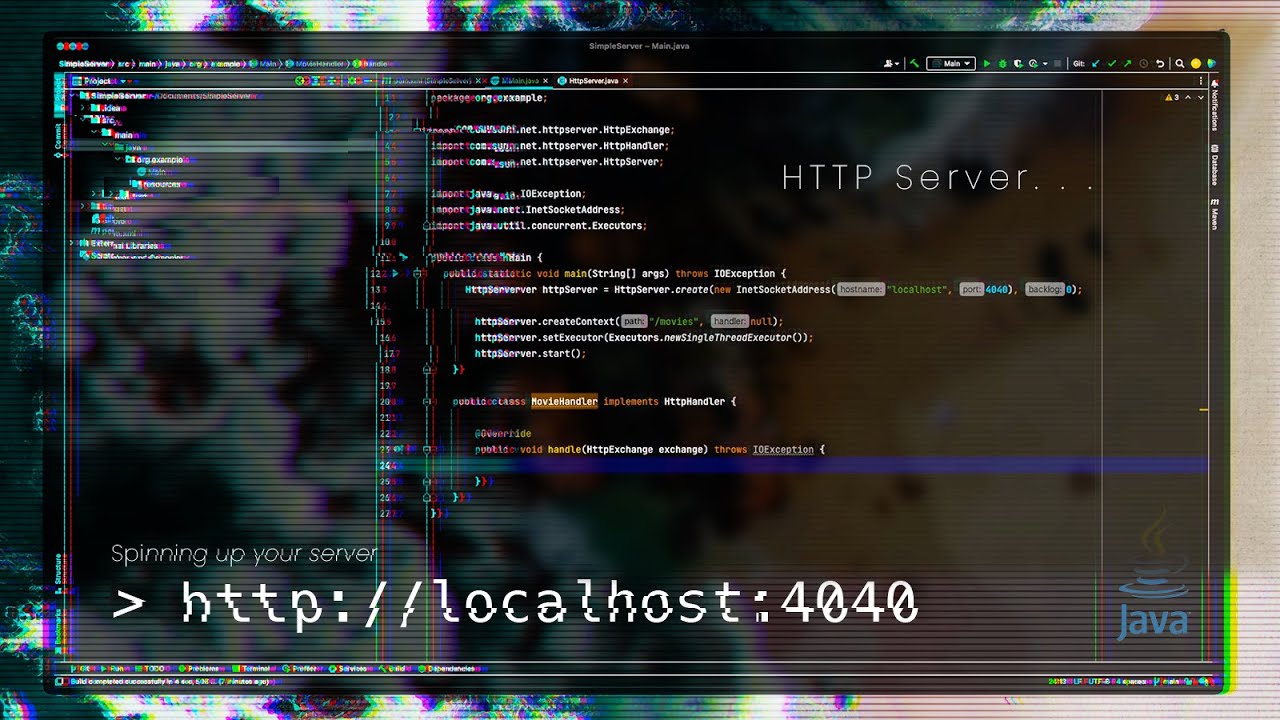 How To Create A Simple Http Server In Java Using Intellij Idea Youtube