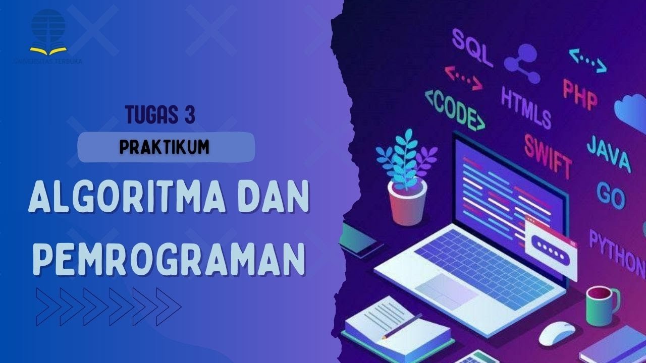 Tugas 3 Algoritma Dan Pemrograman Ut Youtube