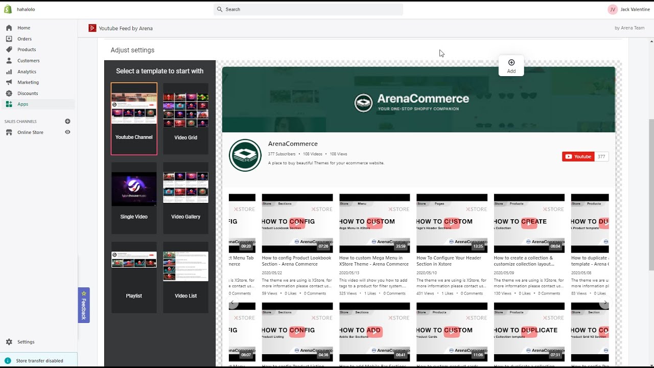 How To Create A Feed Using Google Api Key Youtube