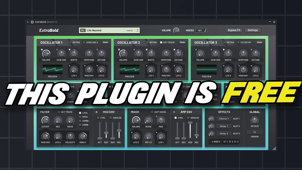 Insane Free New Synth Vst Plugin That Will Blow Your Mind Youtube