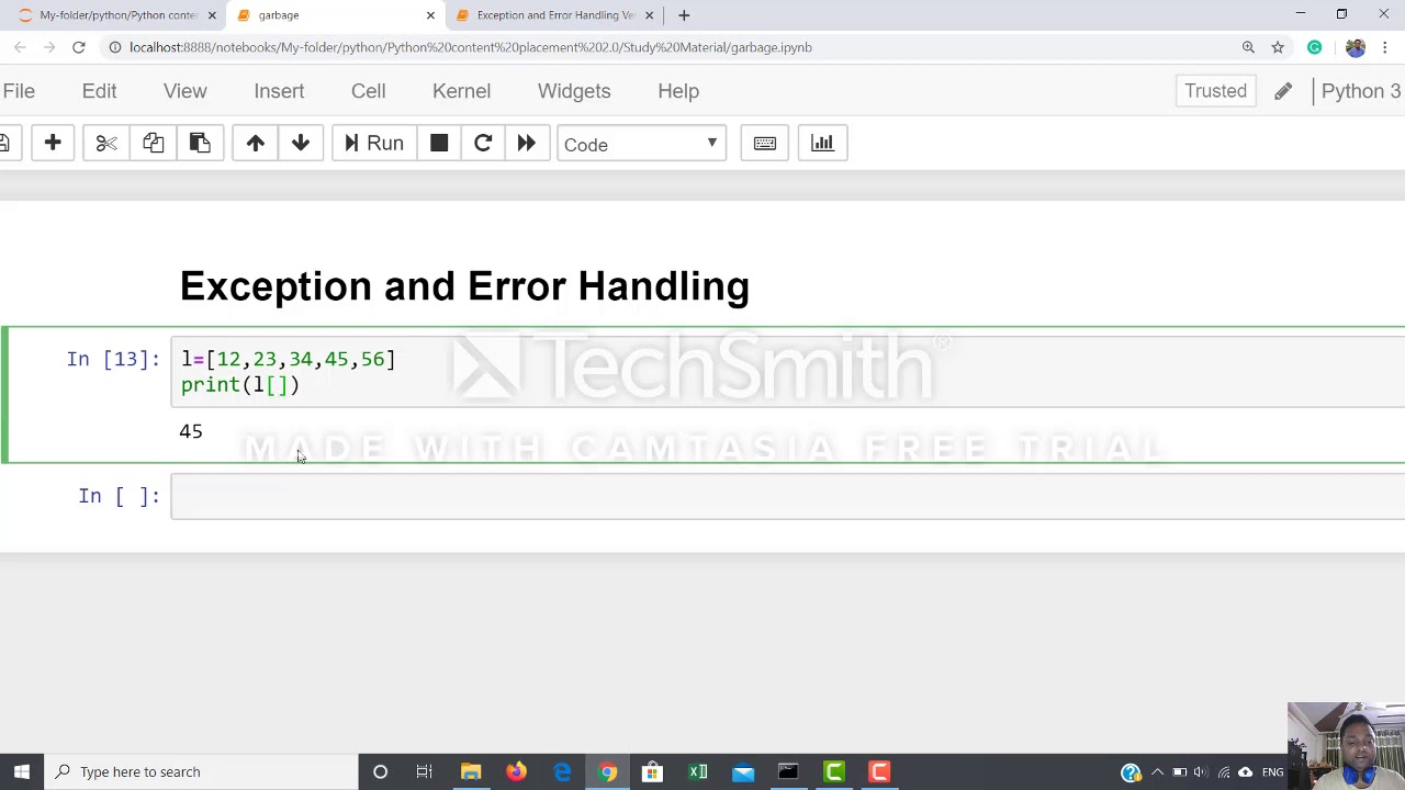 Exception And Error Handling In Python Youtube