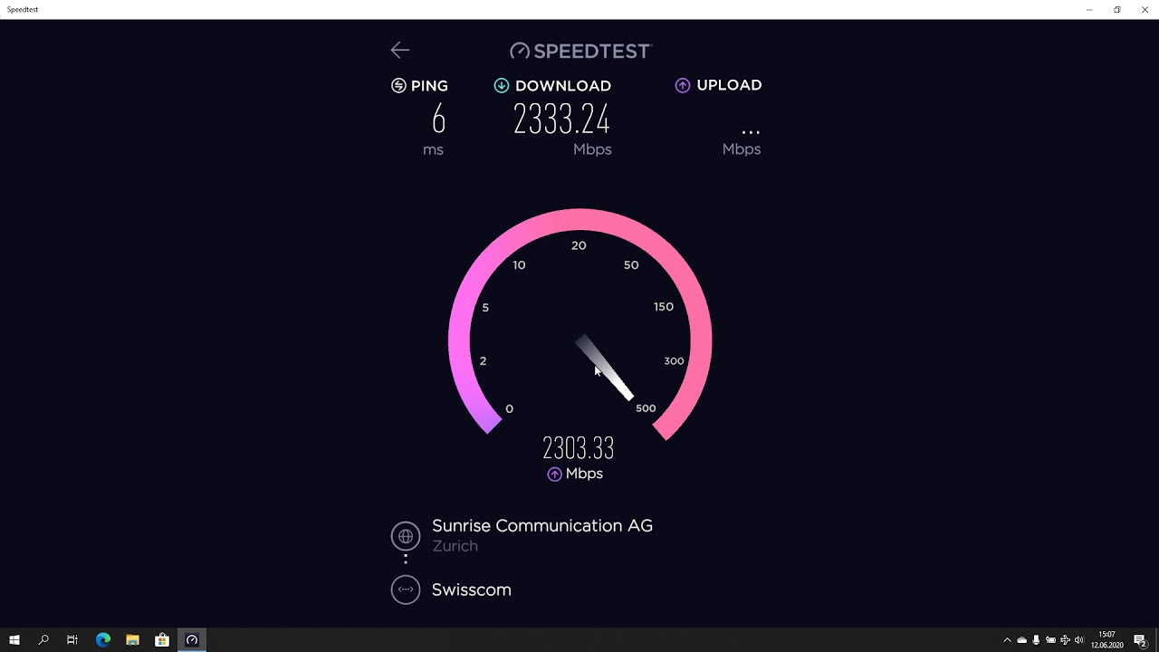 Speedtest Ookla Ftth 10gbit S Youtube