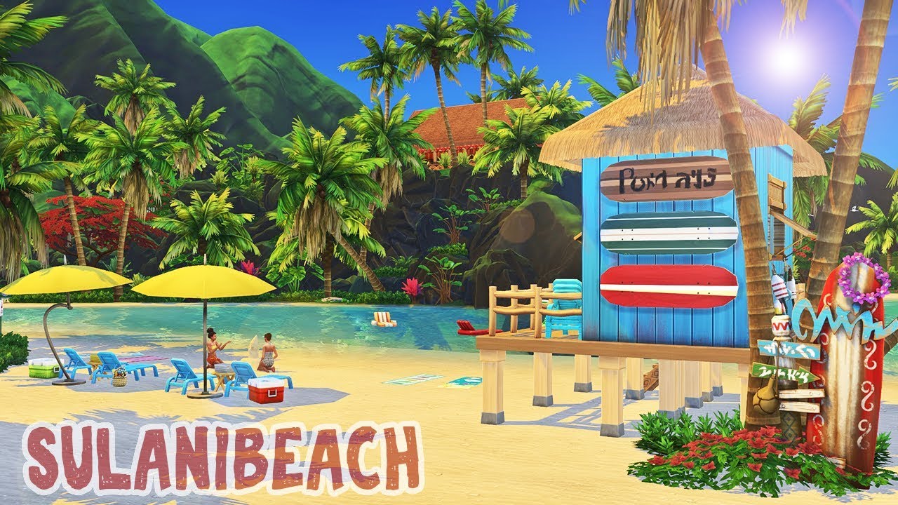 Sulani Beach рџџ пёџ The Sims Island Living Speed Build Youtube
