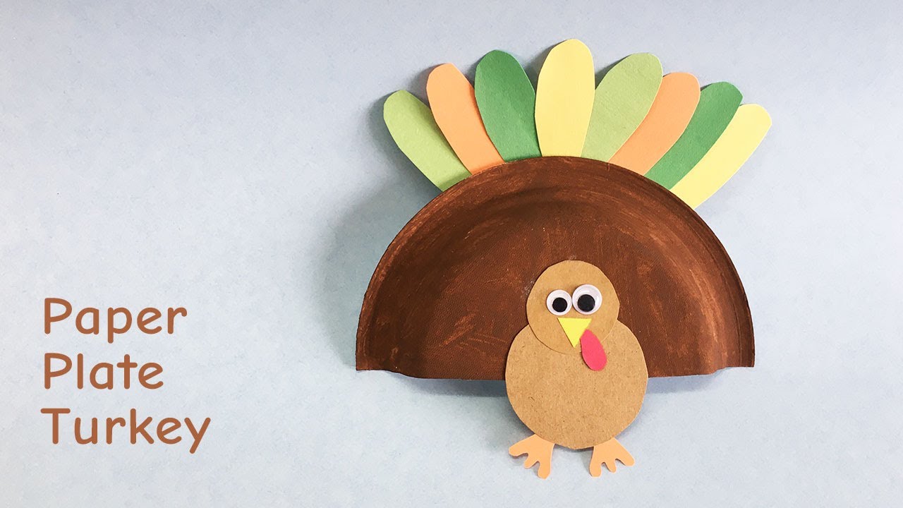 From Paper Plate Turkey Craft