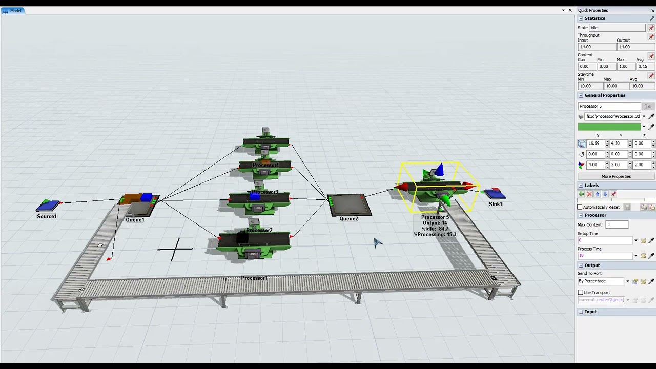 Flexsim Workflow Practice Youtube