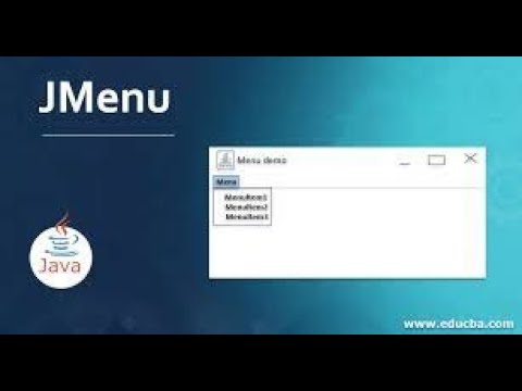 Java Swing Creating A Menu Using Jmenu Youtube