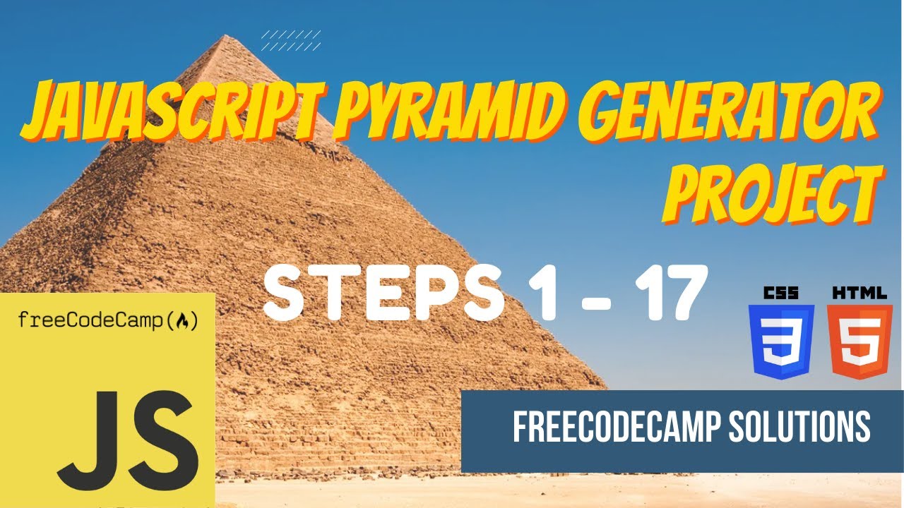 Javascript Pyramid Generator Project Javascript Steps 1 17