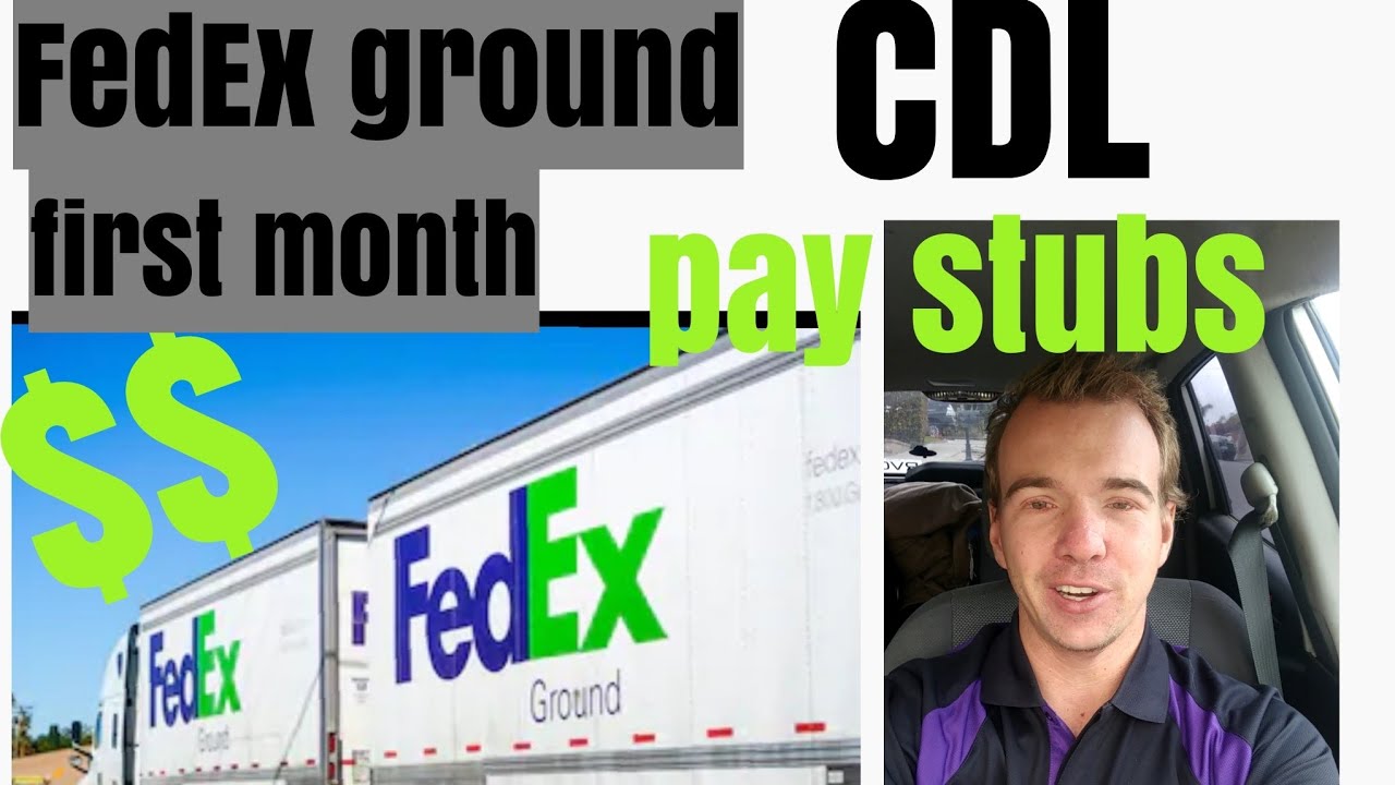 First Month Fedex Ground Team Driving Cdl Pay Stubs Exposed Youtube