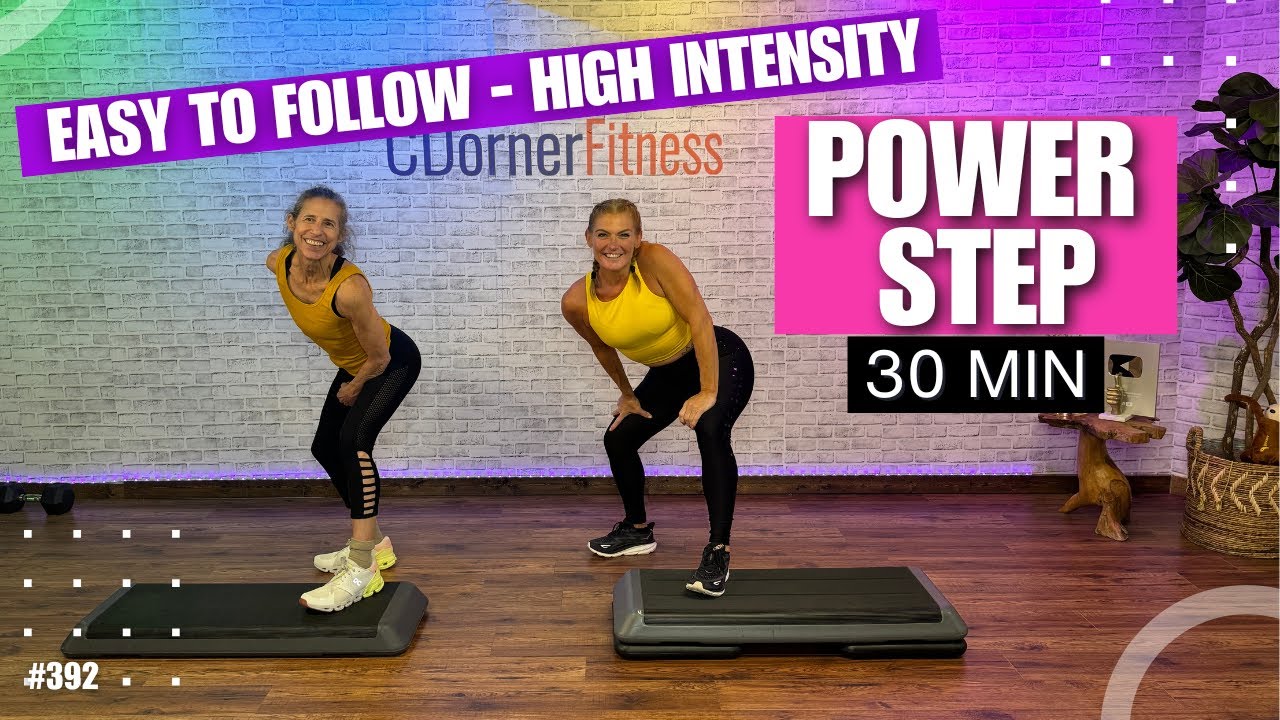 30 Min Power Step Workout High Intensity High Calorie Burn 392