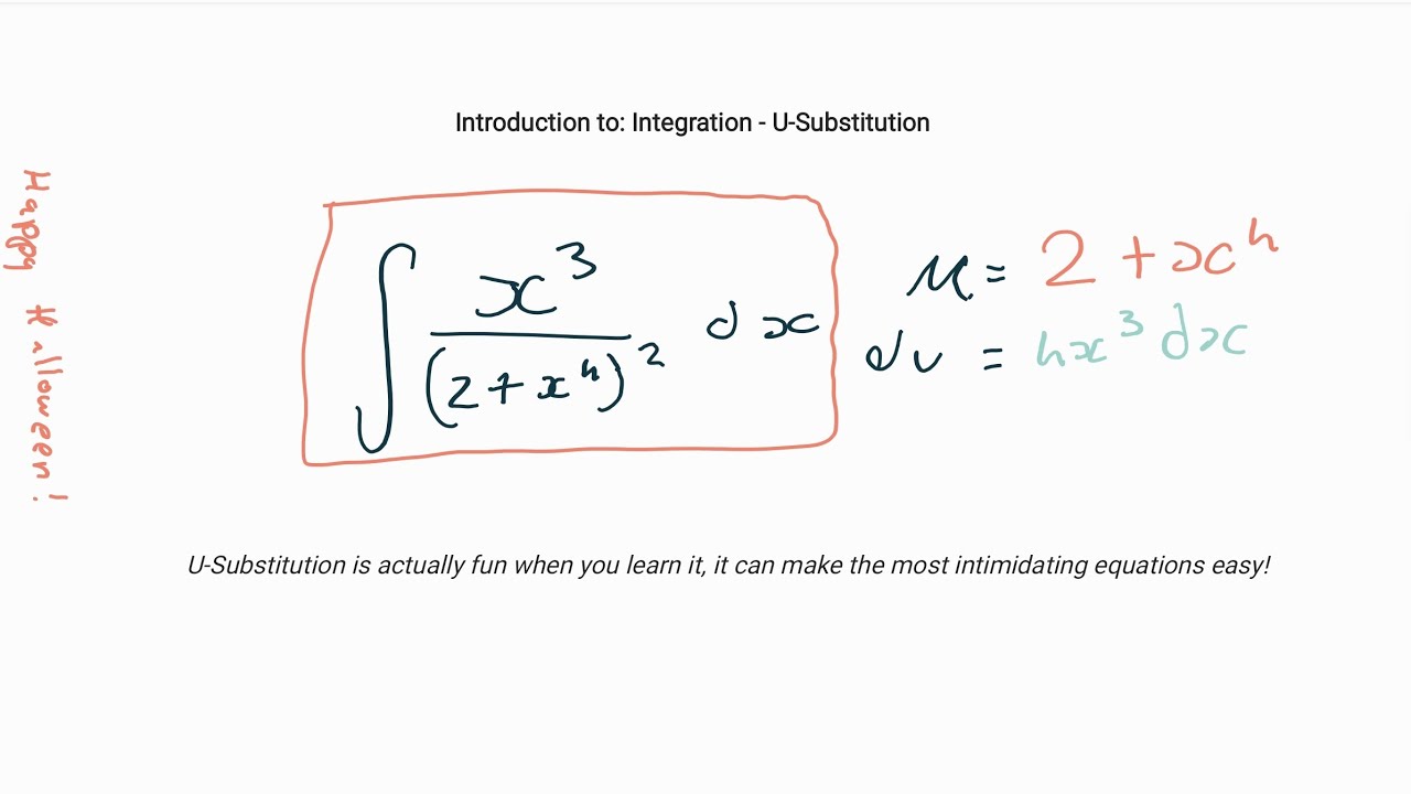 Introduction To Integration U Substitution Youtube