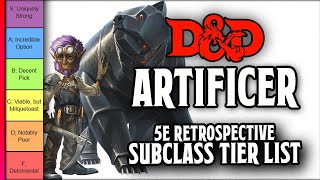 Artificer Subclass Tier List Du0026d 5e Retrospective Doovi
