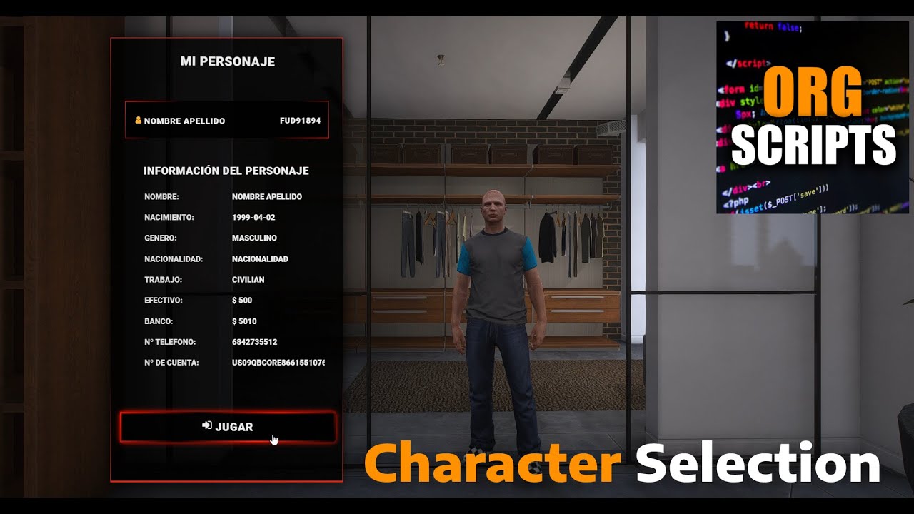 Fivem Qb Multicharacter Redesigned Org Scripts Youtube