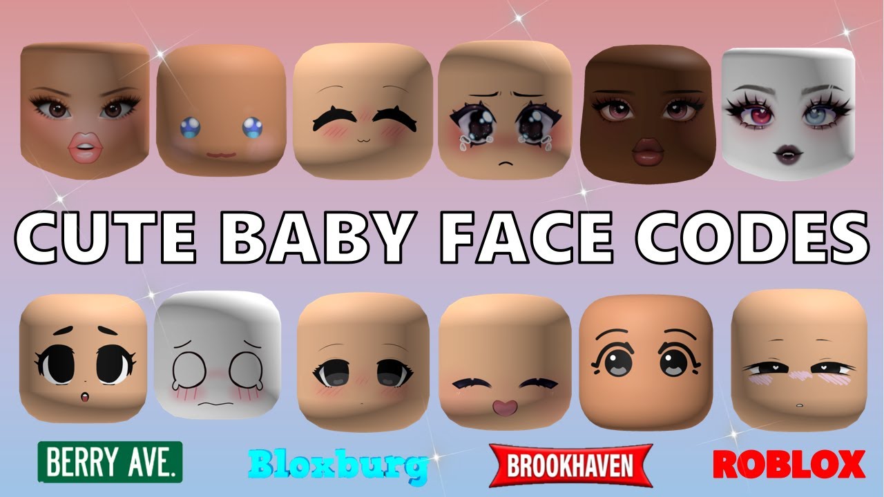 Cute Baby Toddler Face Codes Links Brookhaven Bloxburg Berry