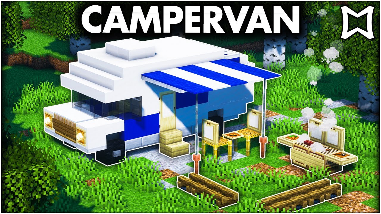 Building A Camping Van House In Minecraft Youtube