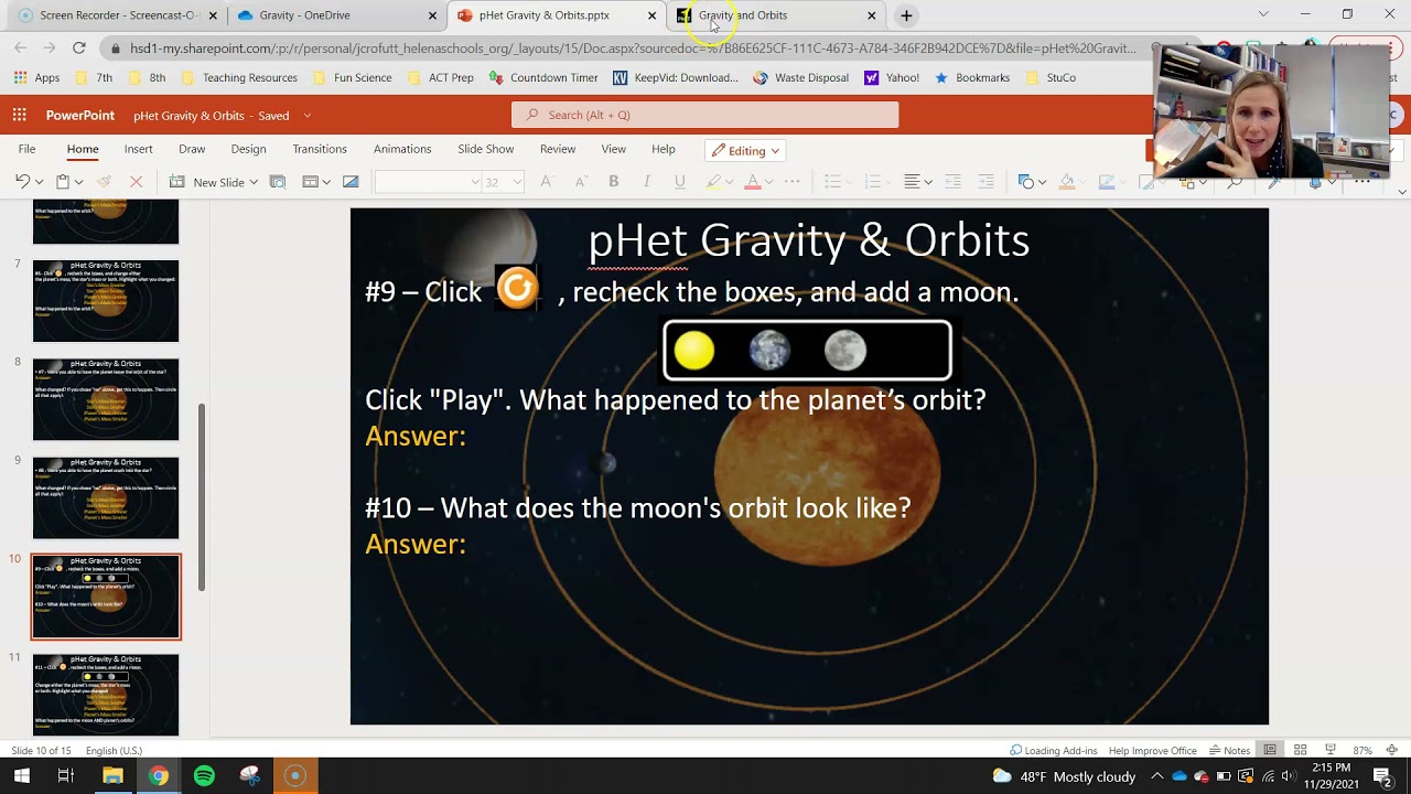 Phet Gravity Orbits Youtube