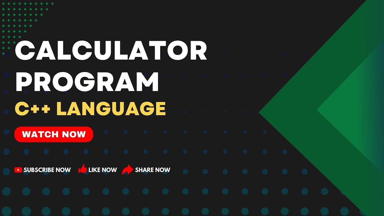 Calculator C Program C Program Calculator Cppprogramming Youtube