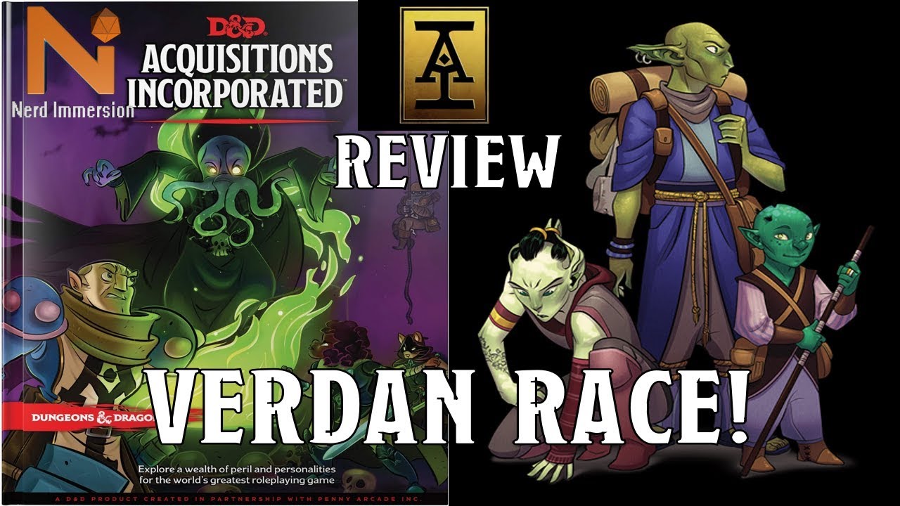 The Verdan A New Race From Acquisitions Incorporated Nerd Immersion