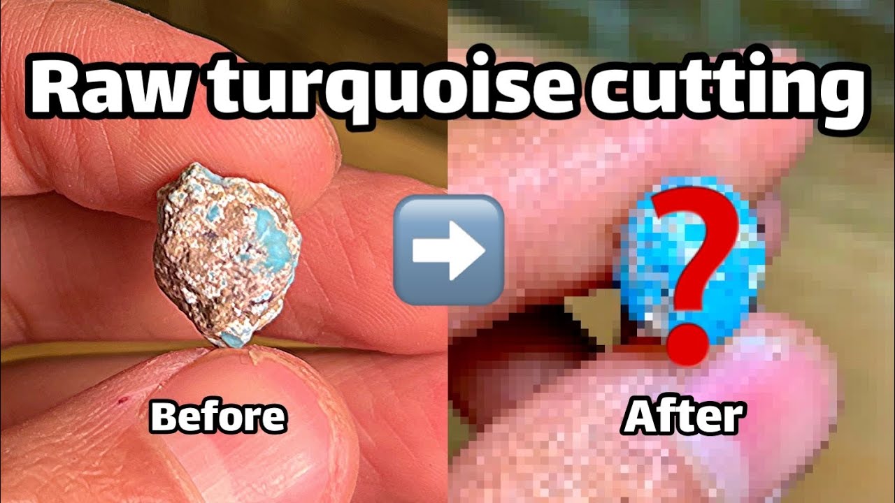 How To Cut Polish Turquoise Youtube