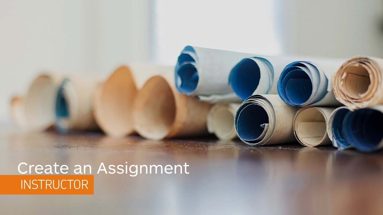 Assignments Create An Assignment Instructor Youtube