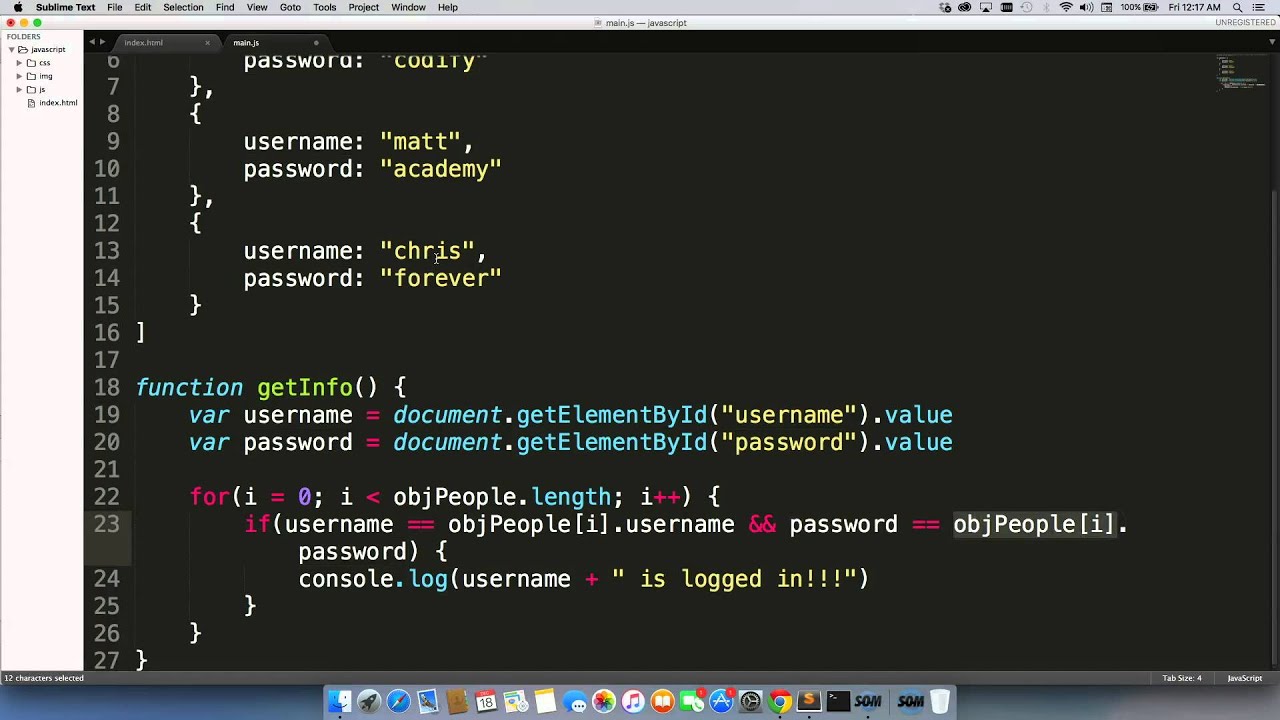 How To Build A Login System With Javascript Youtube